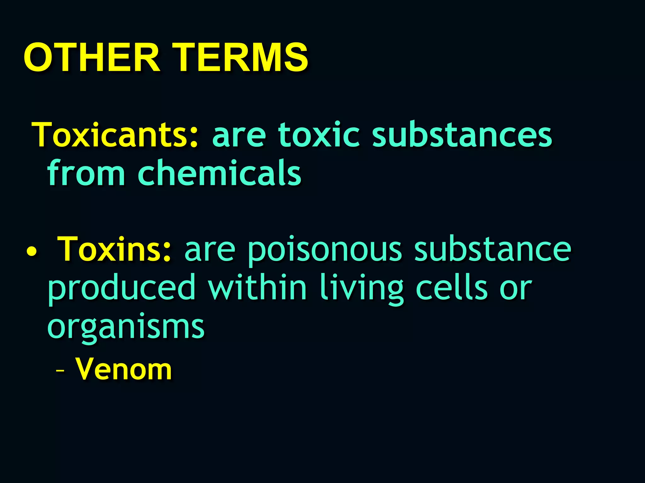 INTRODUCTION TO TOXICOLOGY | PPTX