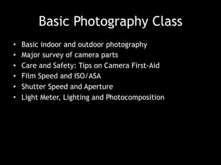 Session 1 Introduction (Basic Photography) | PDF