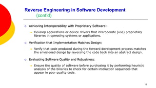 Introduction to Software Reverse Engineering | PPT