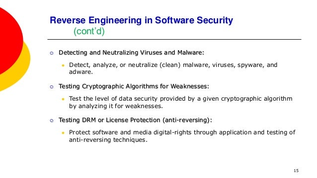Introduction to Software Reverse Engineering Introduction to Software Reverse Engineering