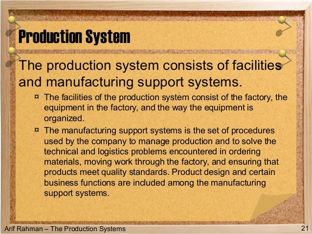 01 introduction to production systems