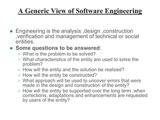 Introduction to Software Engineering | PPTX