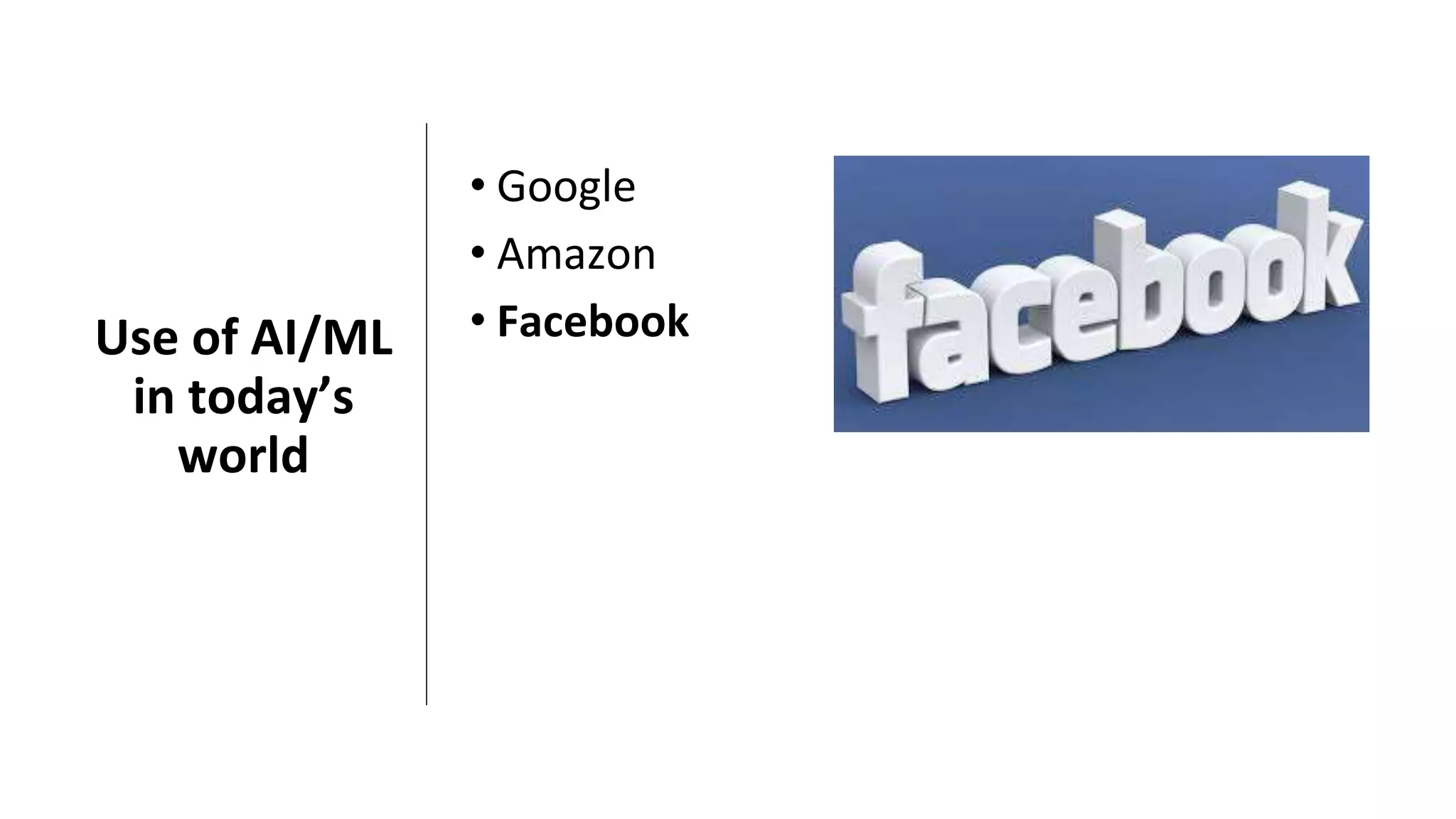 Machine Learning and Artificial Intelligence | PPT