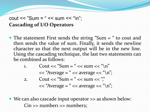 Object Oriented Programming Language In C Ppt