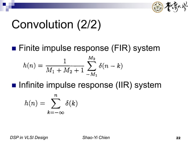 introduction to digital signal processing systems | PPT