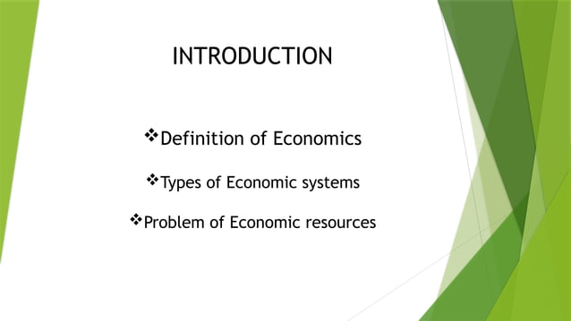 introduction to economics and financial | PPTX
