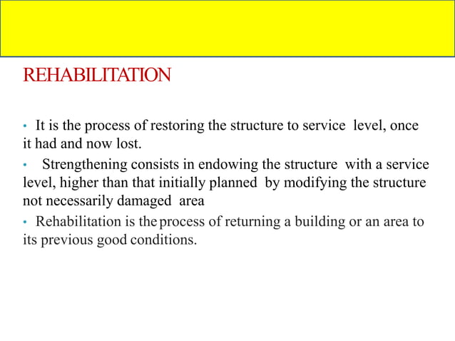 Repair & Rehabilitation of Structures | PPTX | Civil Engineering ...