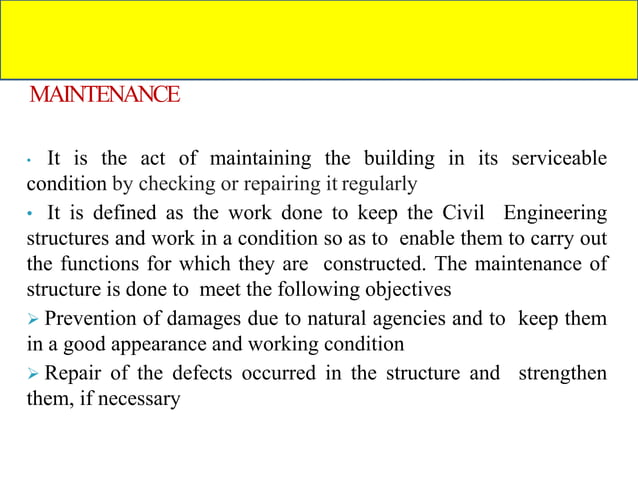 Repair & Rehabilitation of Structures | PPTX | Civil Engineering ...
