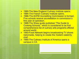 Introduction -History of Culinary | PPTX
