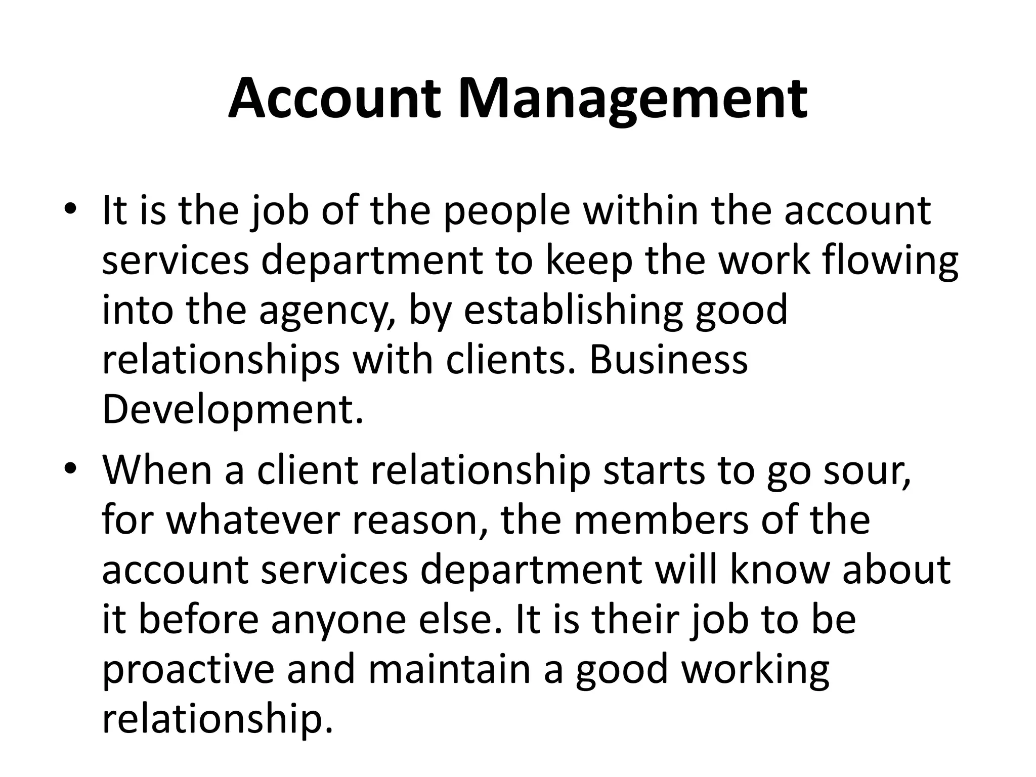 Introduction Account Management in Media Sciences | PPTX