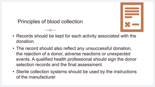 introduction into blood banking science.pptx | Blood Disorders ...