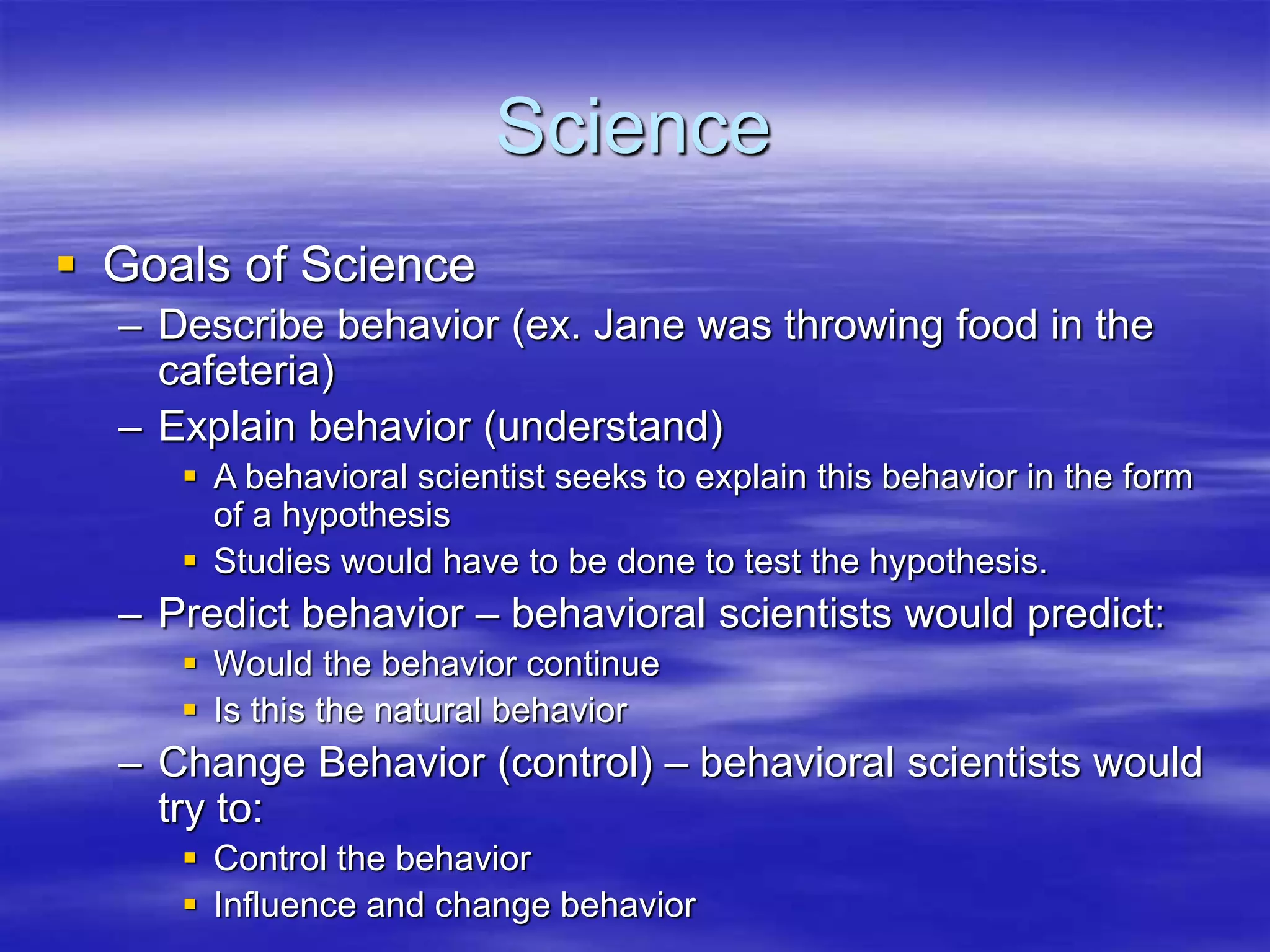 1 Introduction of behavioral science | PPTX