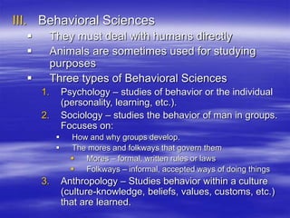 1 Introduction of behavioral science | PPTX