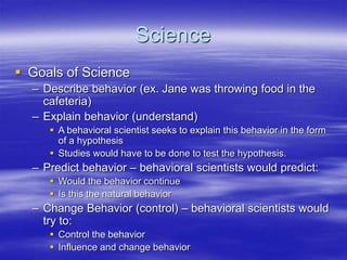 1 Introduction of behavioral science | PPTX
