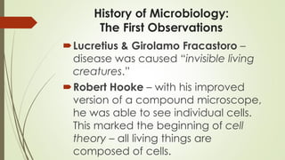 Introduction to Microbiology (An Overview and History) | PDF