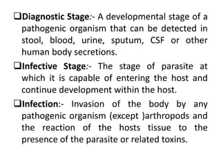 MEDICAL parasitology for BACHELOR of pharmacy student | PPTX