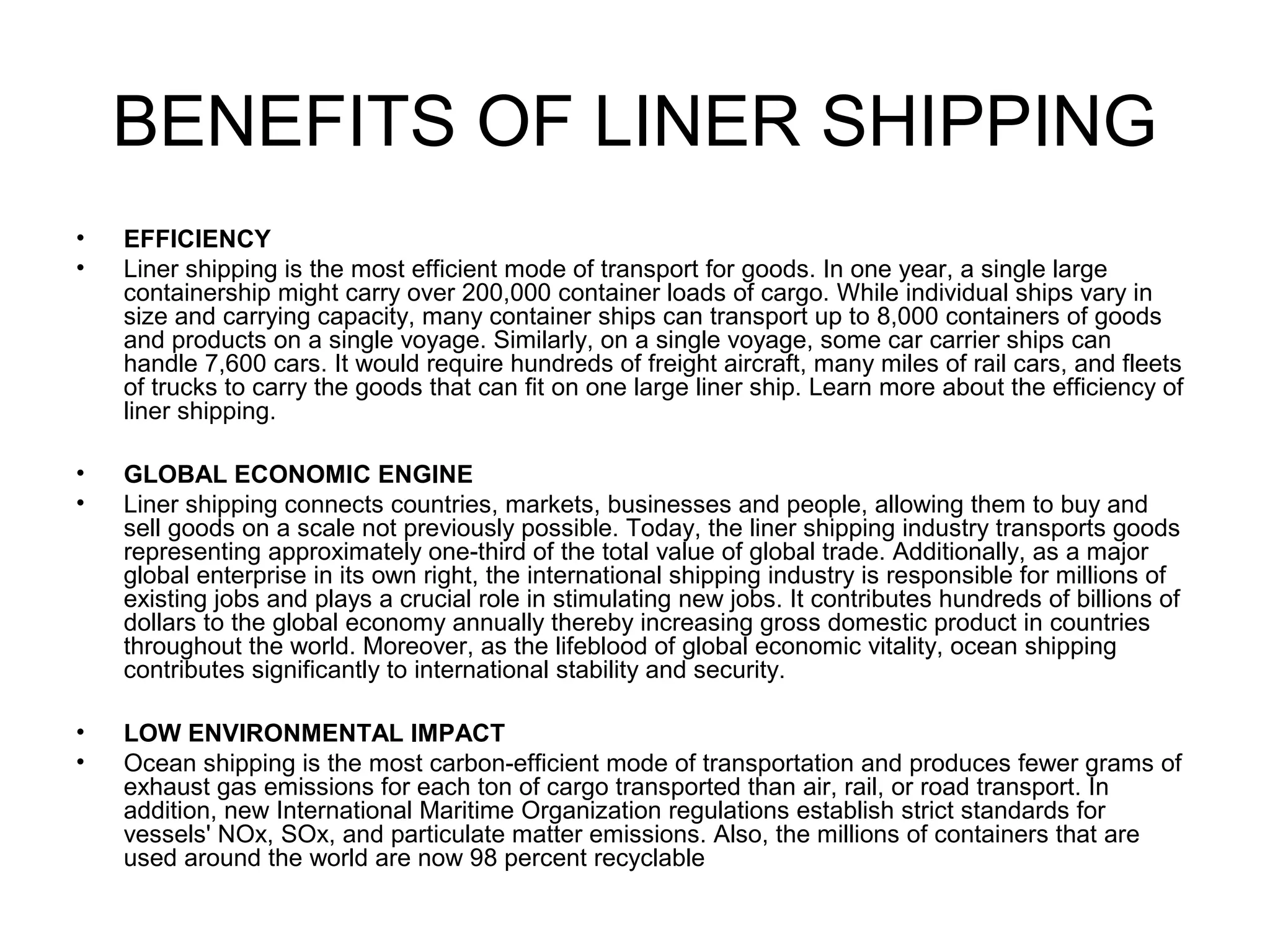 INTRODUCTION ON CONTAINER SHIPPING AND LINER INDUSTRY | PPT