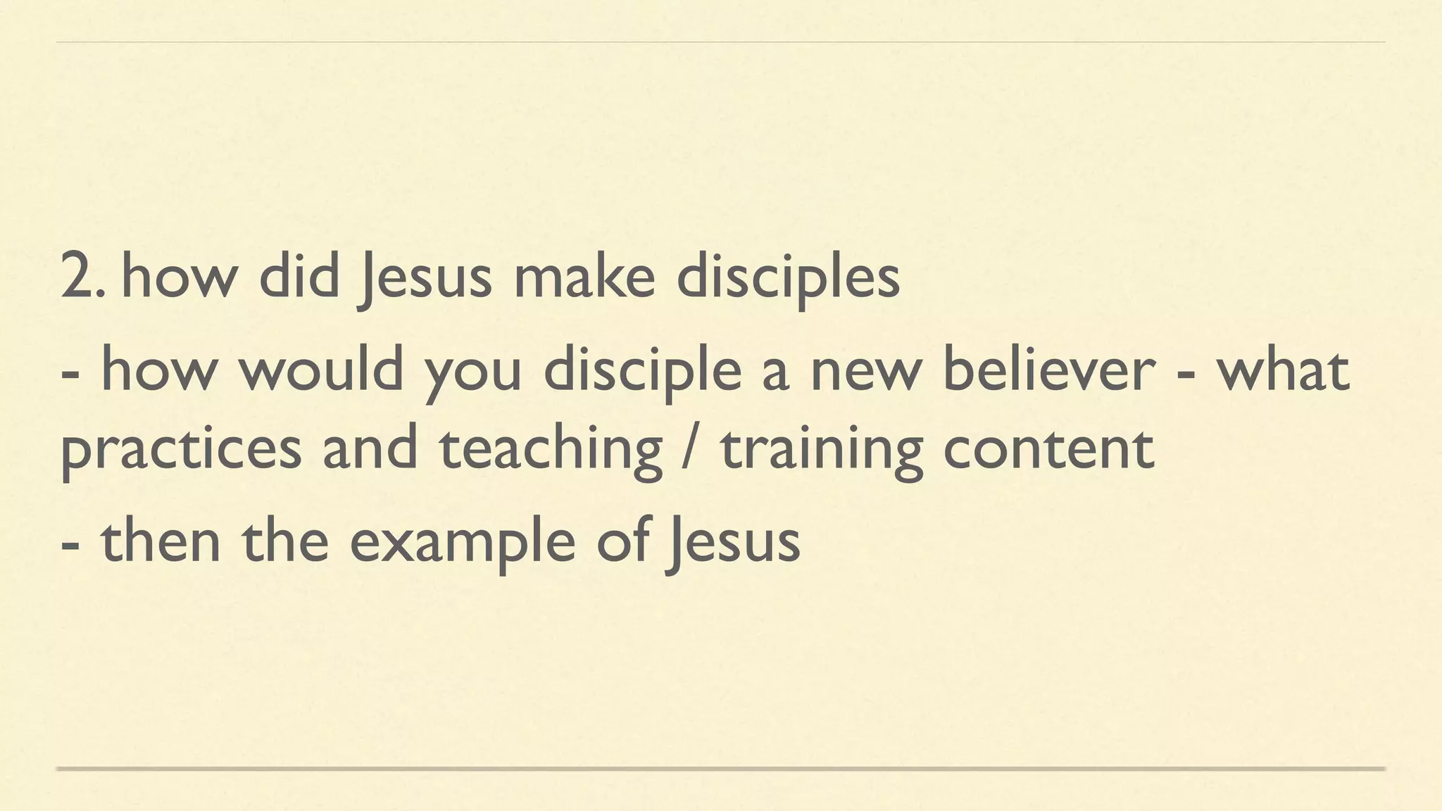 Making Disciples: introduction Part 1/2 | PDF