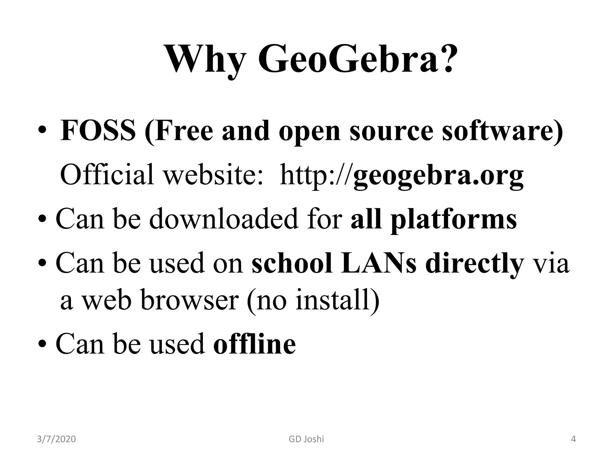 1) Introduction to GeoGebra-PPT | PPTX