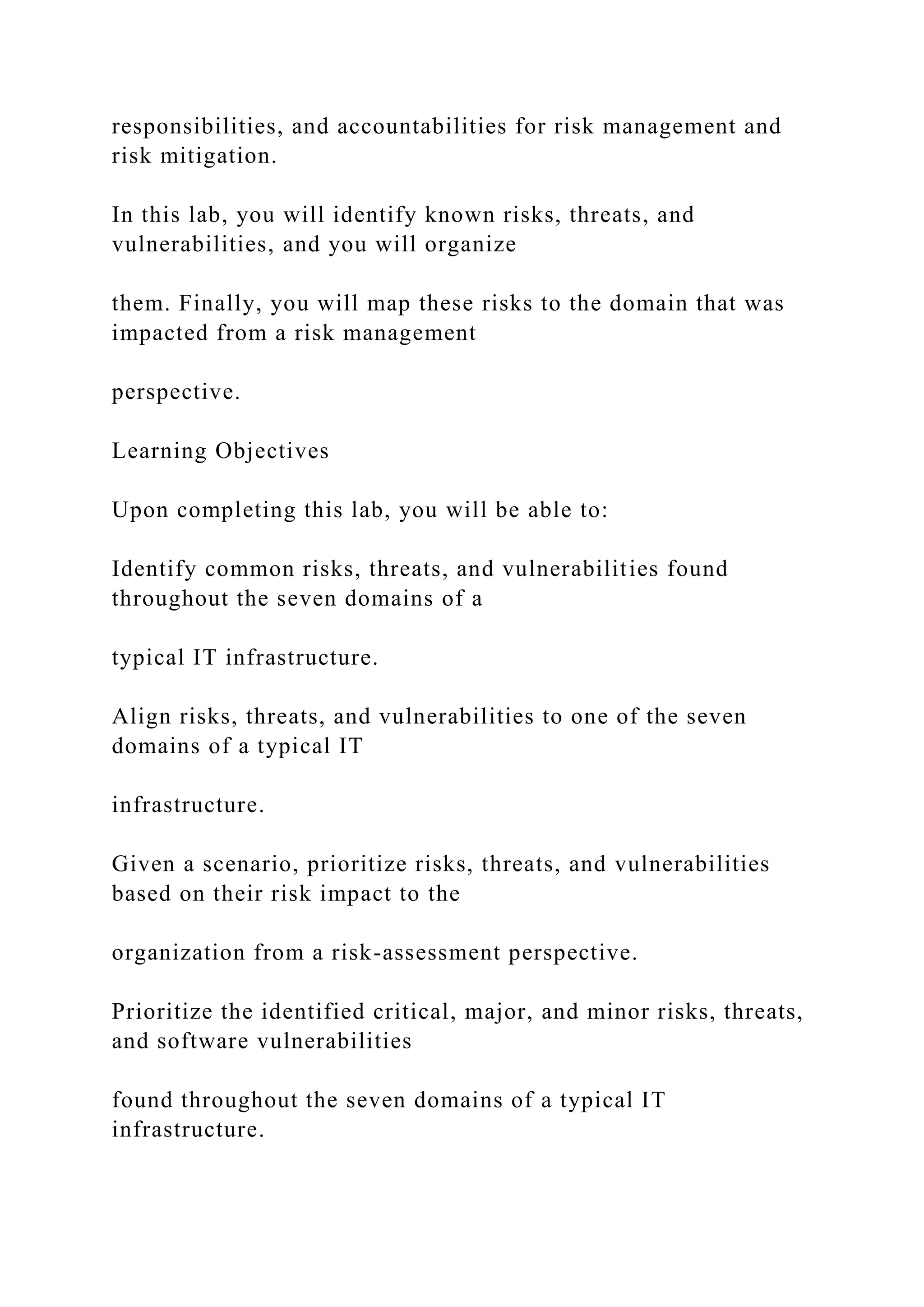 1 Introduction The task of identifying risks in an.docx