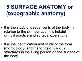 Introduction to Anatomy, Branches of Anatomy, Origin of Anatomy, BD ...