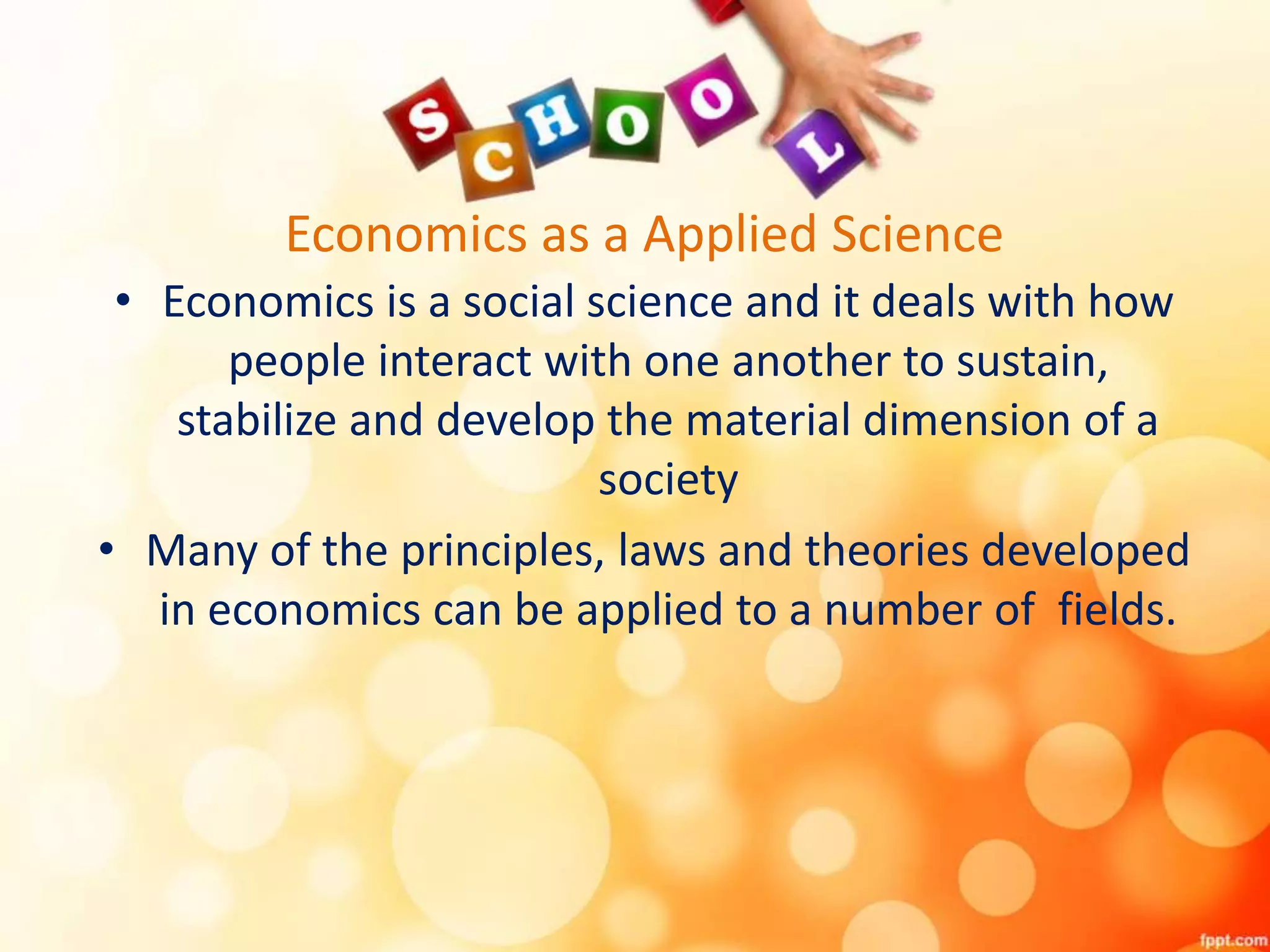 Introduction to Applied Economics | PPTX