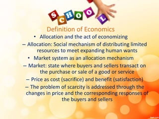 Introduction to Applied Economics | PPTX