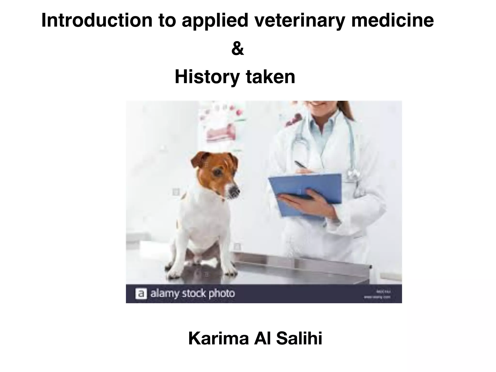 1 introduction to applied veterinary medicine | PDF