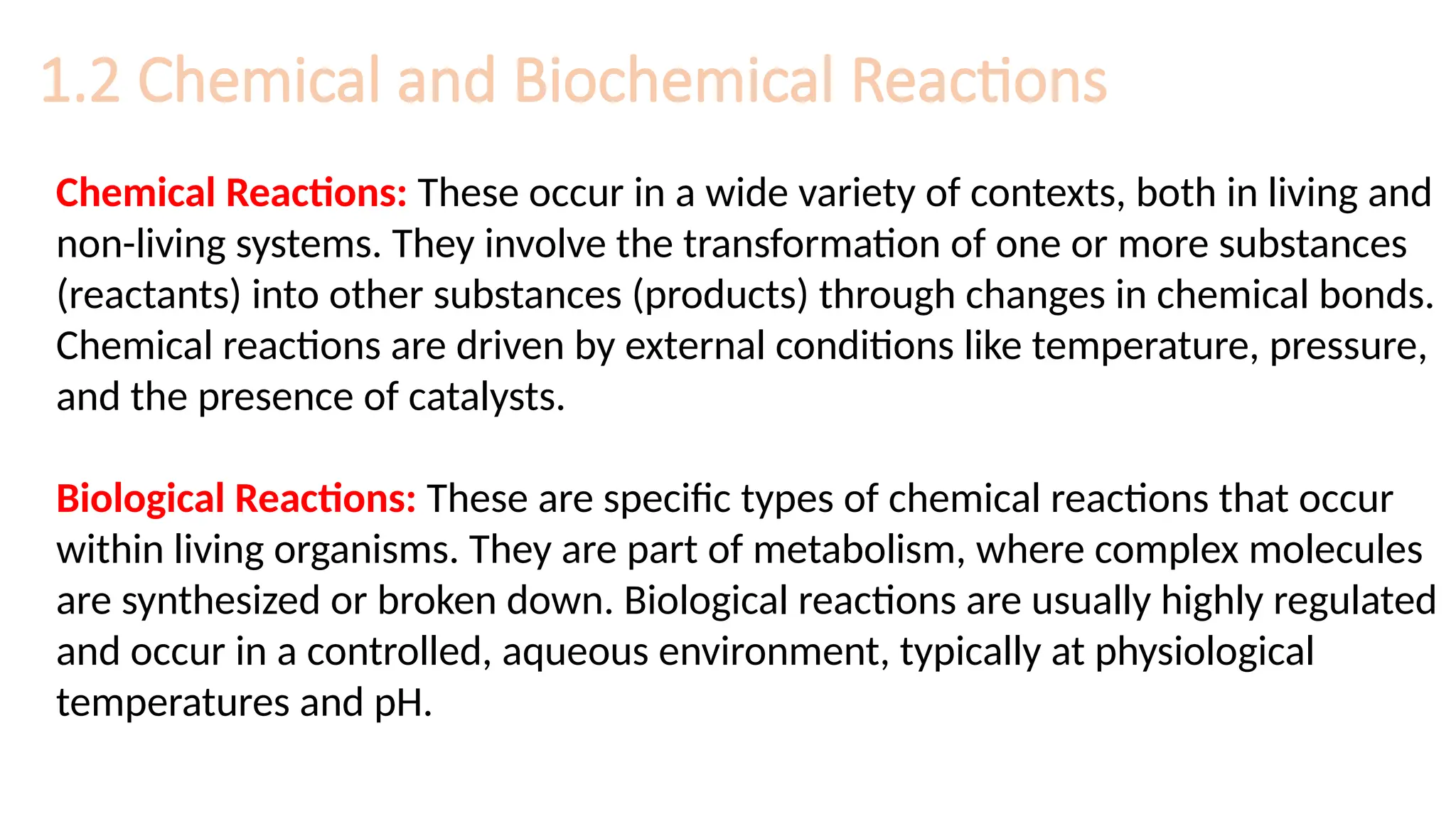 Introduction to Biochemistry and relationship between biology and ...