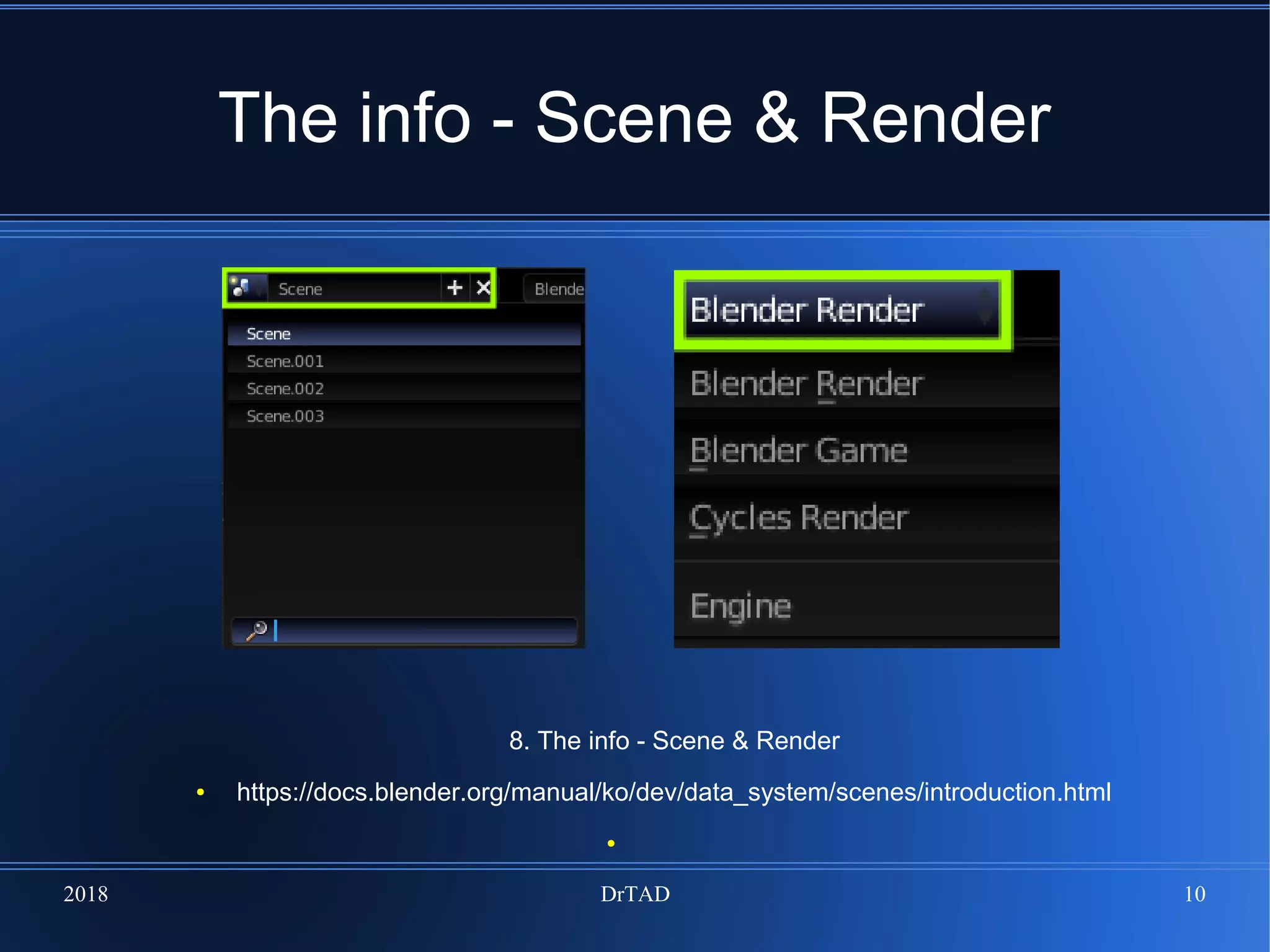 DrTAD 1 Introduction to Blender software. Interface | PDF