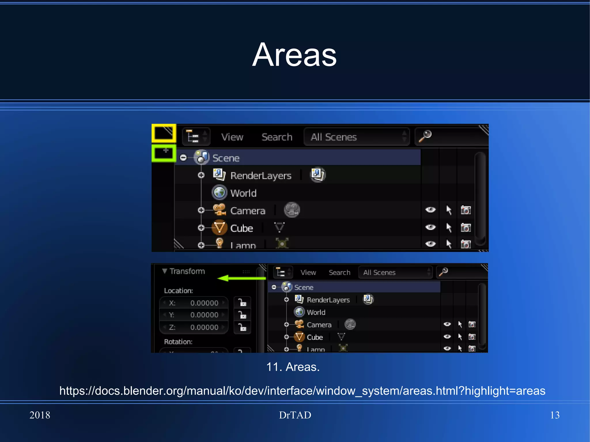 DrTAD 1 Introduction to Blender software. Interface | PDF