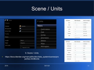 DrTAD 1 Introduction to Blender software. Interface | PPT