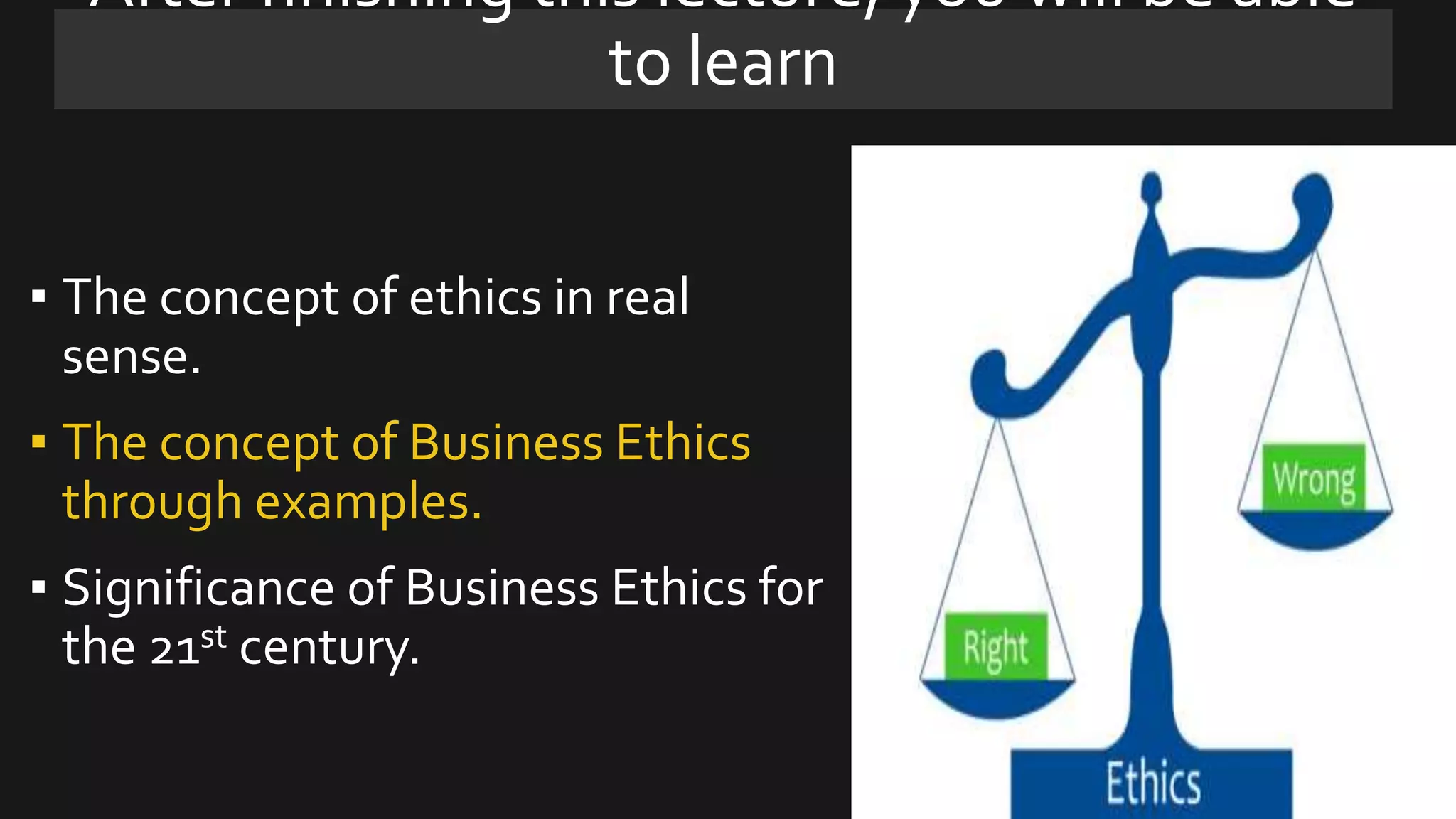 Introduction to Business Ethics | PPTX