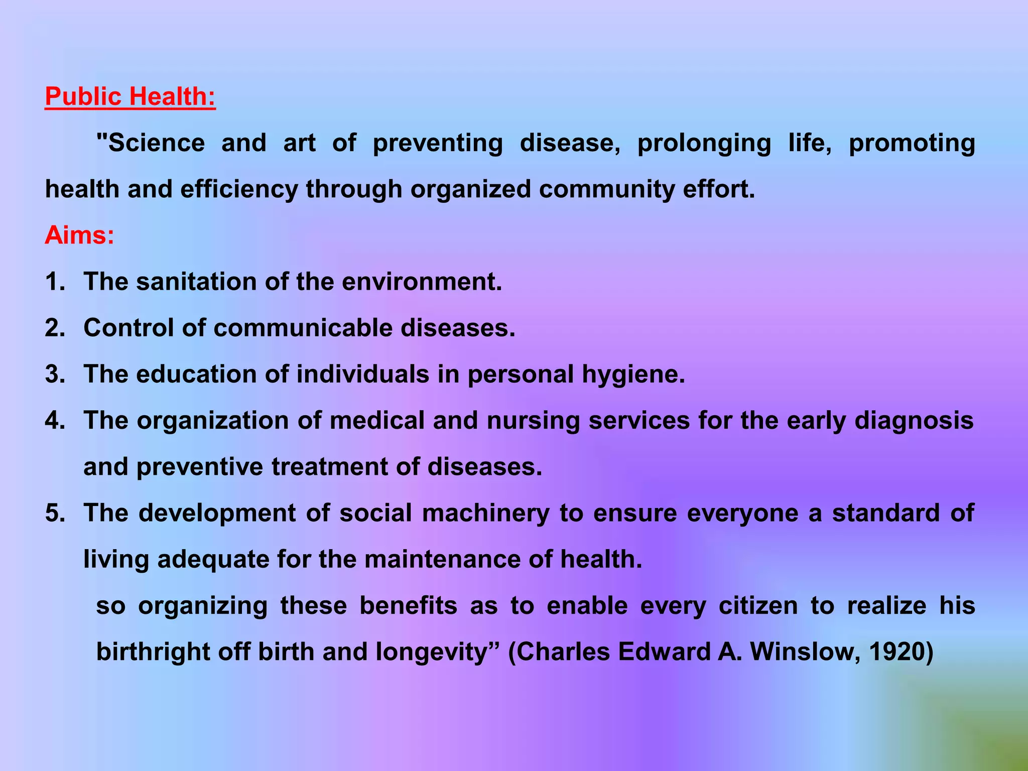 (1) introduction to community health nursing | PPTX