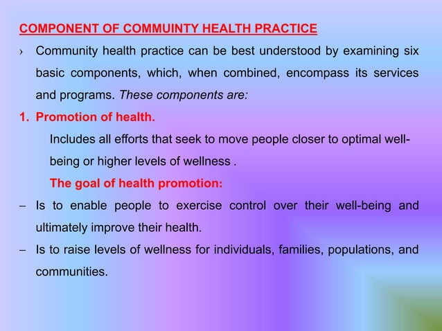 (1) introduction to community health nursing | PPTX