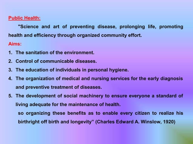 (1) introduction to community health nursing | PPTX