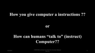 1 Introduction to Computers and Programming Language | PPT