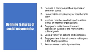 1) introduction to concepts on social movements francis isaac | PDF