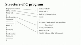 1 introduction to c program | PPTX