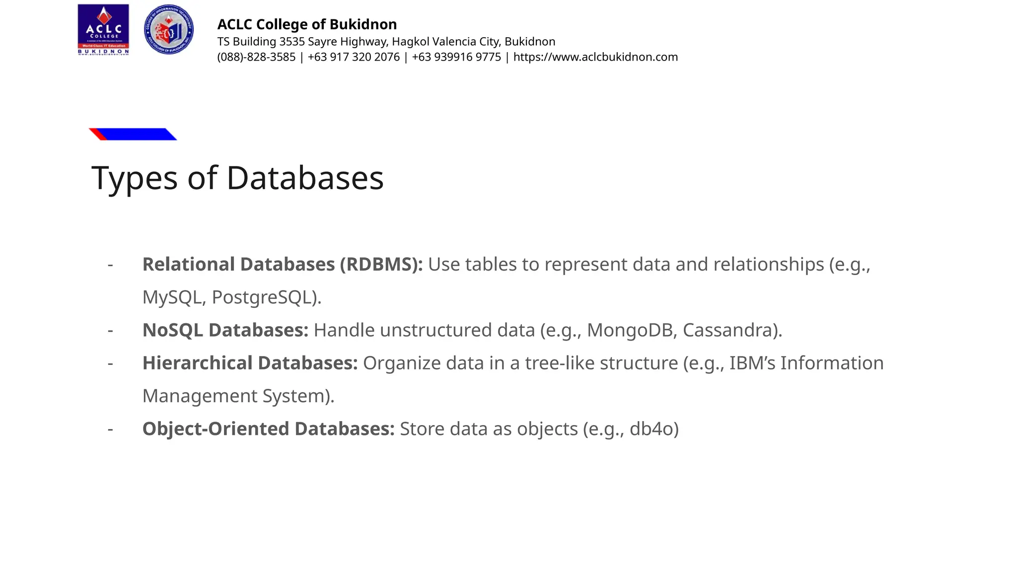 Introduction_to_Databases.pptx managemnt | PPTX | Databases | Computer ... Introduction_to_Databases.pptx managemnt | PPTX | Databases | Computer ...
