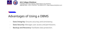 Introduction_to_Databases.pptx managemnt | PPTX | Databases | Computer Software and Applications
