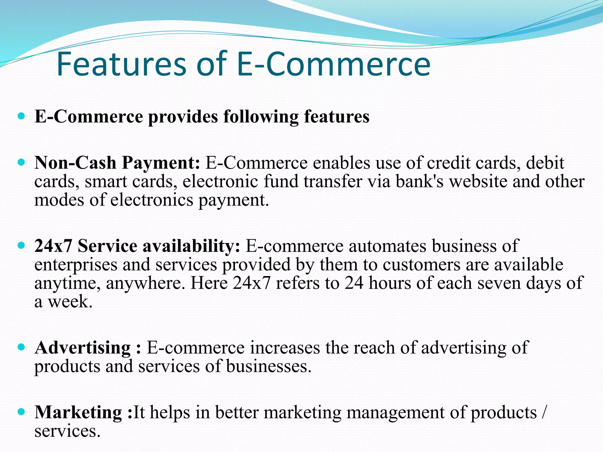 1 introduction to e commerce | PPTX