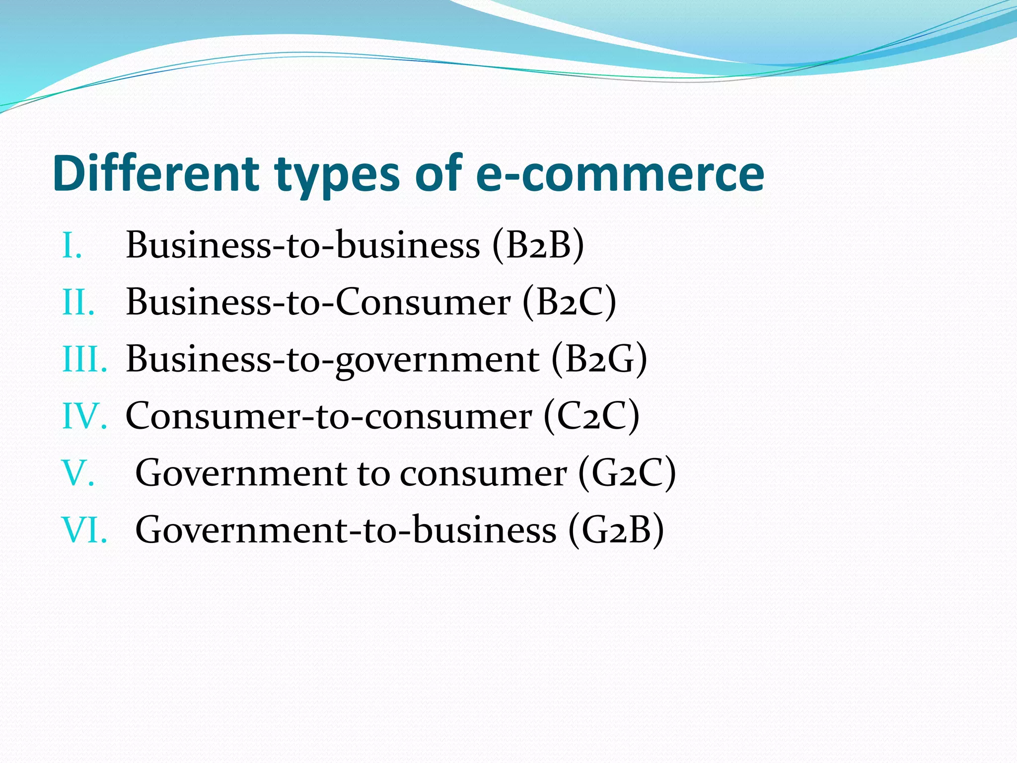 1 introduction to e commerce | PPTX