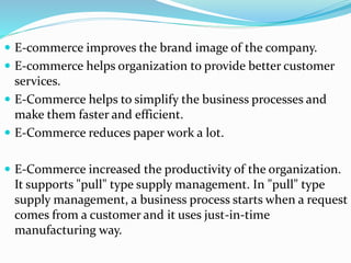 1 introduction to e commerce | PPTX
