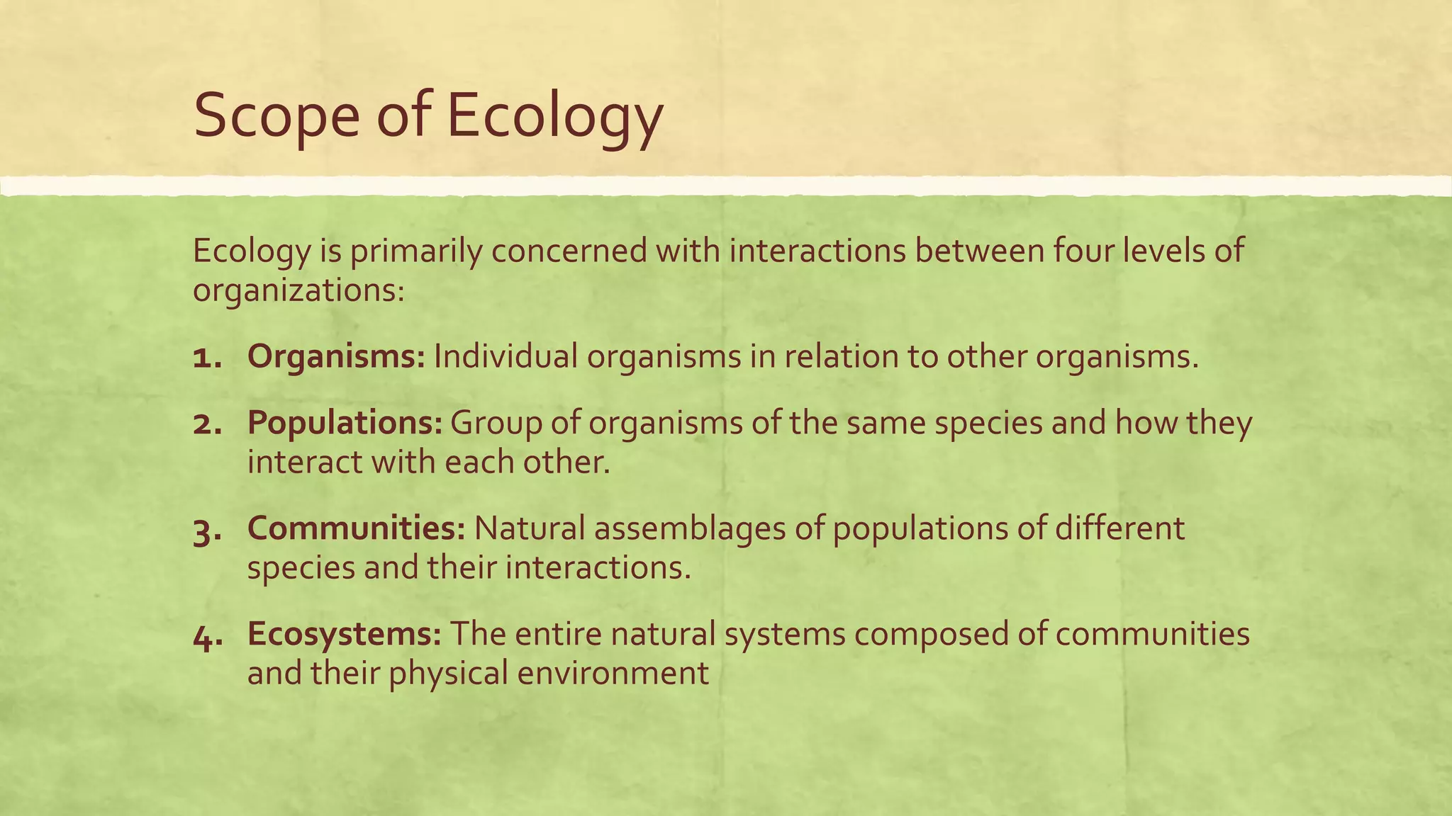 Introduction to Ecology | PPTX