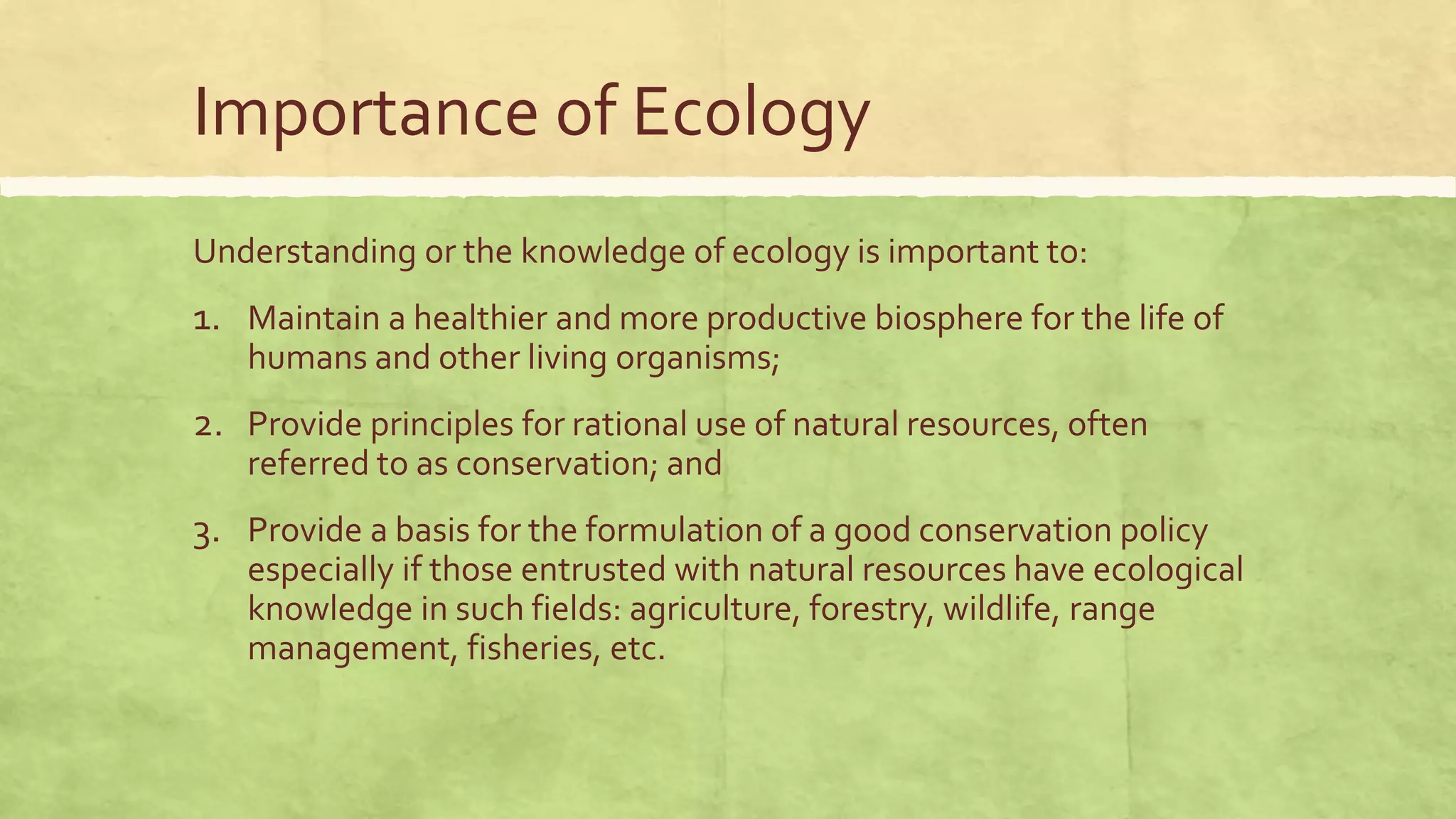 Introduction to Ecology | PPTX