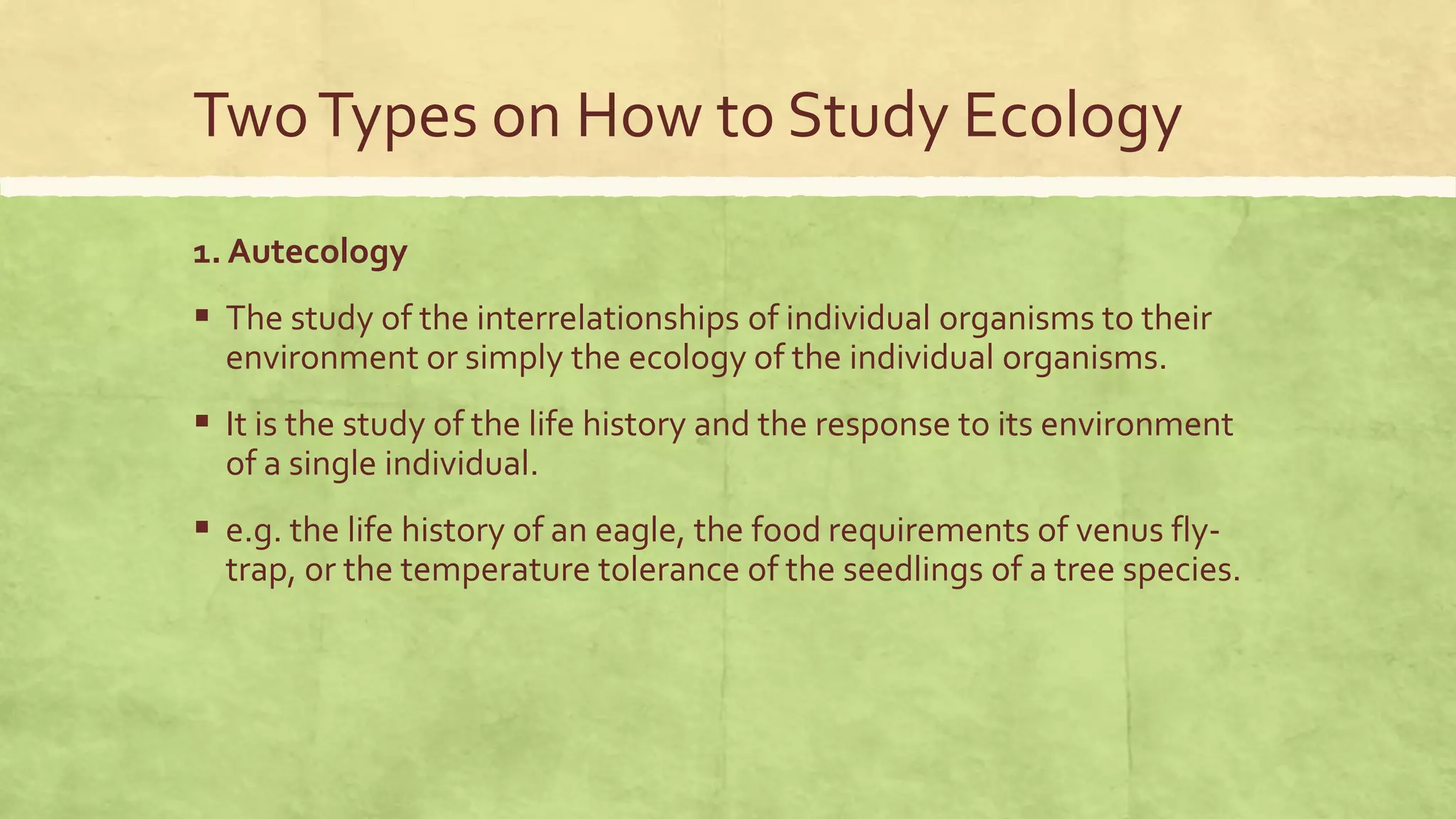 Introduction to Ecology | PPTX