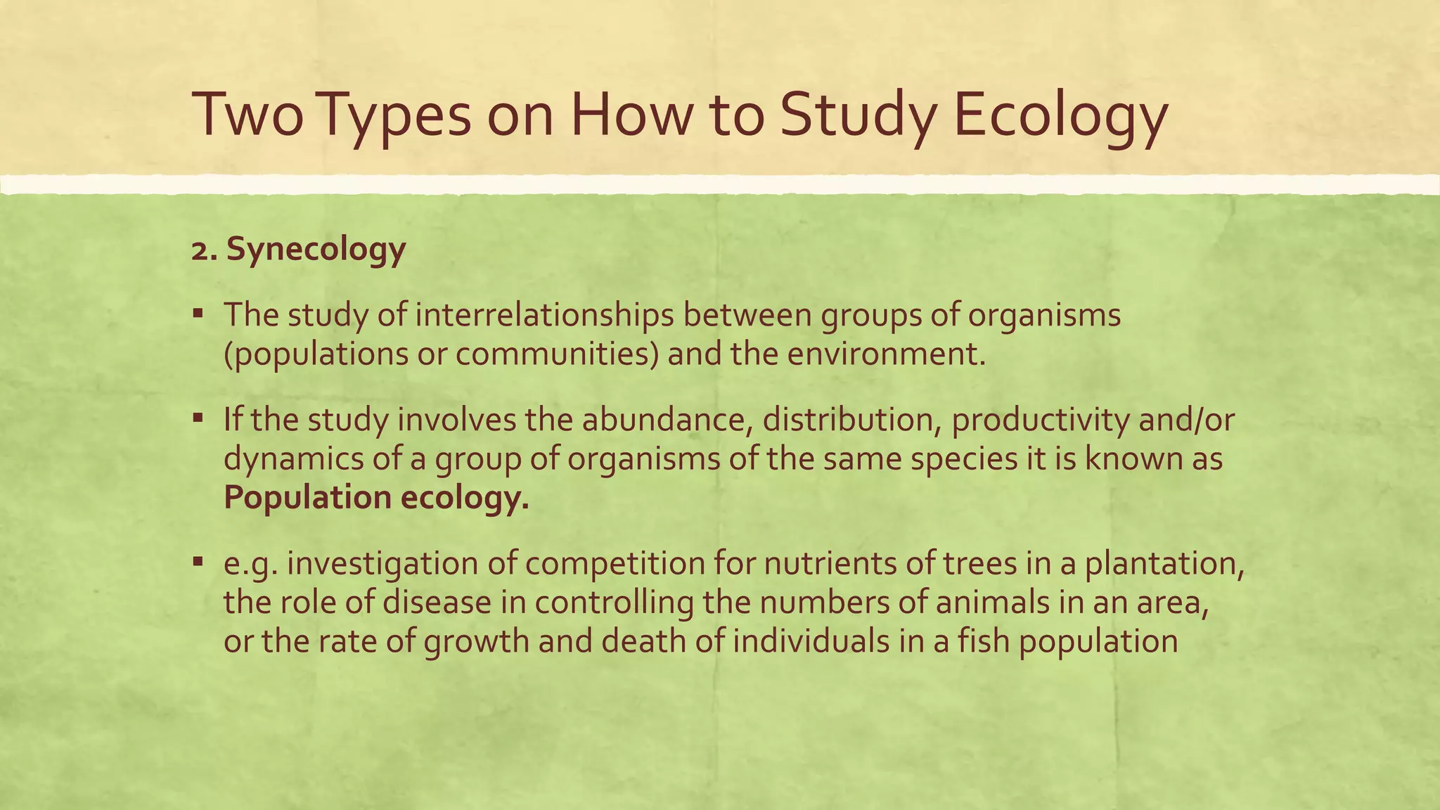Introduction to Ecology | PPTX