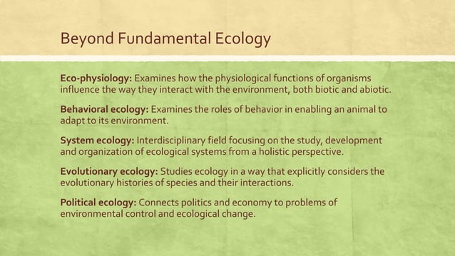 Introduction to Ecology | PPTX