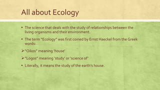 Introduction to Ecology | PPTX